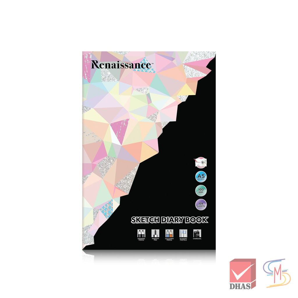Renaissance Drawing Book A5 100G 64SH Diary Sketchbook 1 | Shopee Malaysia