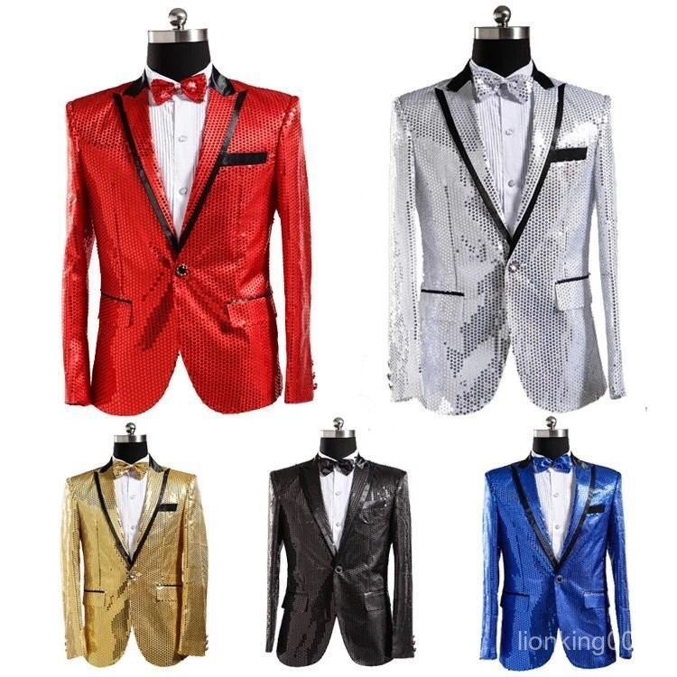 Singer Nightclub Uniform Ceremony Set Dance Suit Men S Sequined Jacket ...