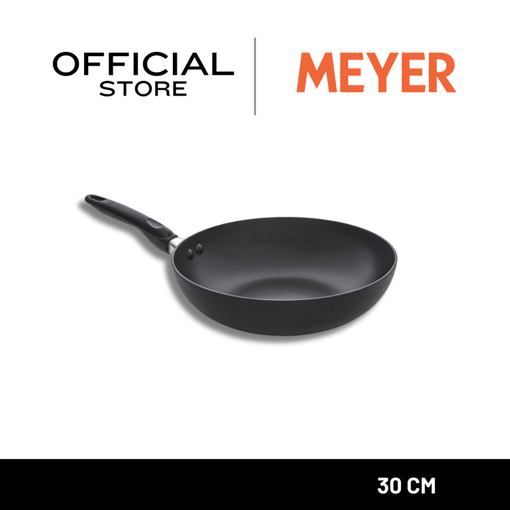 MEYER Cook'n LOOK INDUCTION 30cm/12" Open Stirfry Deep Fry Pan Non-Slip ...