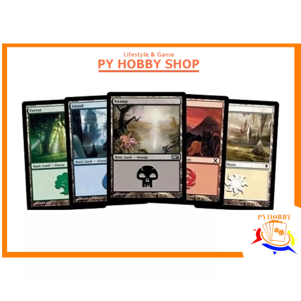 [MTG]Single Basic Land Random Set (Non Full Art) | Shopee Malaysia