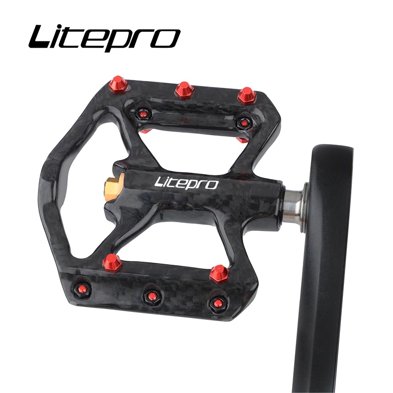 Litepro MTB Road Bike Carbon Fiber Titanium Shaft Pedal Ultralight ...