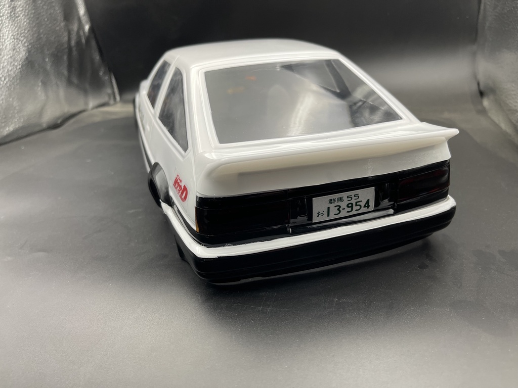 Initial D 1/10 TOYOTA AE86 LEVIN 2DR Drift RC PC Body Shell 195mm Width ...
