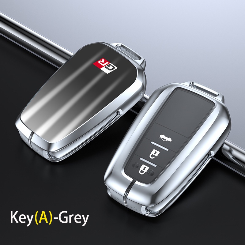 ZOBIG Zinc alloy glass Car Key Cover Case Keychain For Toyota CHR ...