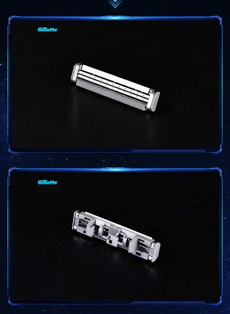 Gillette Sensor Excel Men's Razor Blade Replace Heads Facial Beard ...