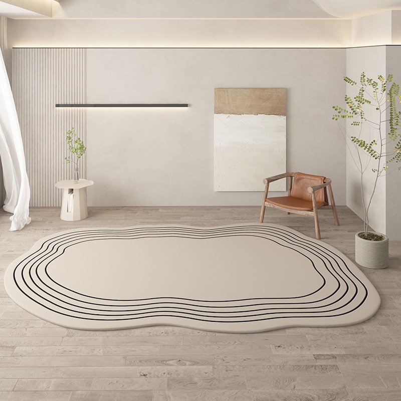 Irregular round Nordic carpet Imitation cashmere/ 80X120-160X230CM ...