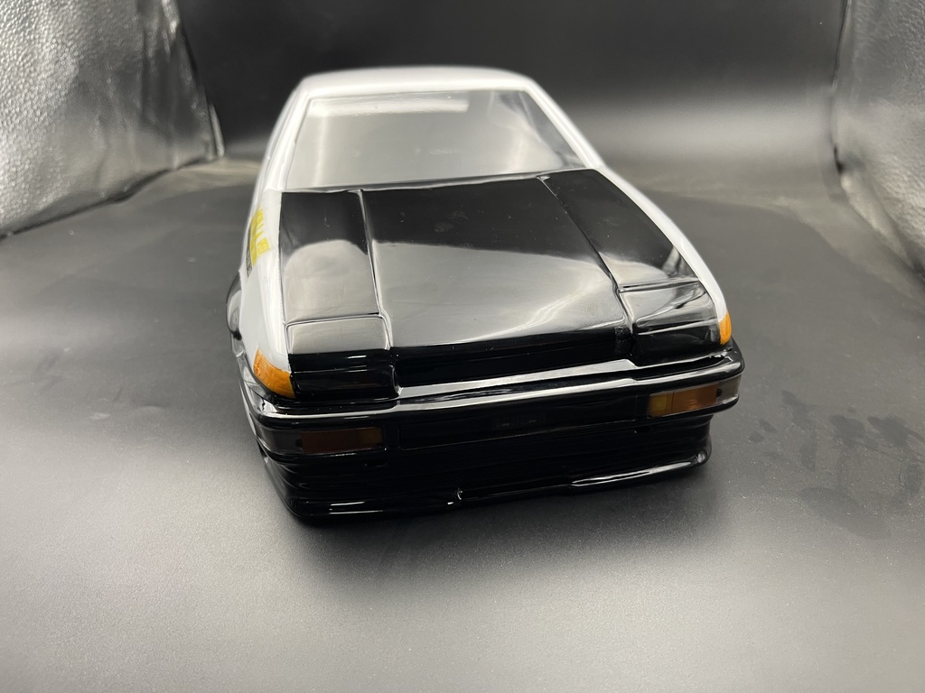 Initial D 1/10 TOYOTA AE86 LEVIN 2DR Drift RC PC Body Shell 195mm Width ...