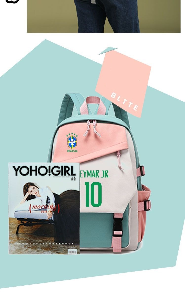 New Paris Saint Germain Joint Name Peripheral Schoolbag Messi Neymar No ...