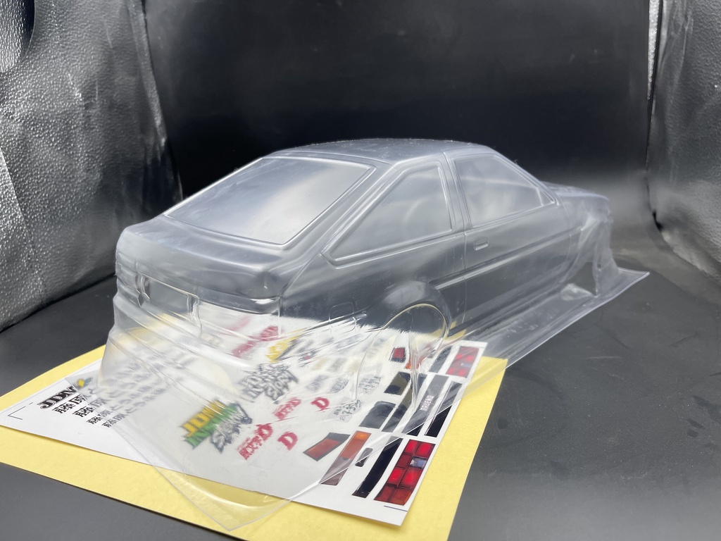 Initial D 1/10 TOYOTA AE86 LEVIN 2DR Drift RC PC Body Shell 195mm Width ...