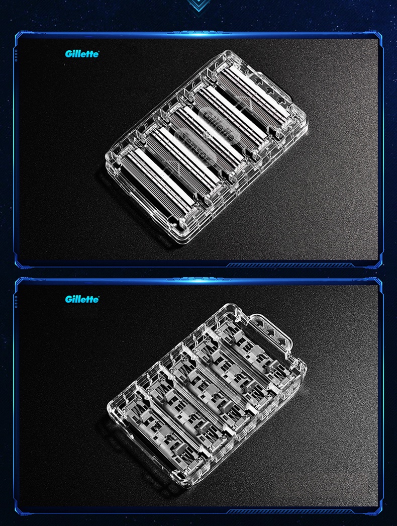 Gillette Sensor Excel Men's Razor Blade Replace Heads Facial Beard ...