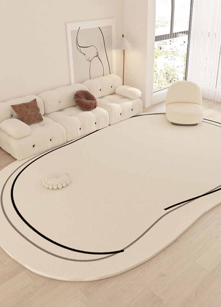 Irregular round Nordic carpet Imitation cashmere/ 80X120-160X230CM ...