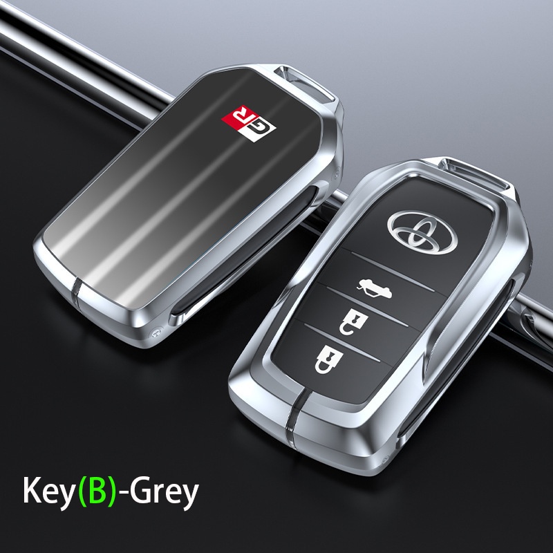 ZOBIG Zinc alloy glass Car Key Cover Case Keychain For Toyota CHR ...