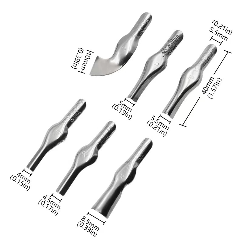 Six head printmaking carving tool set creative production tools ...