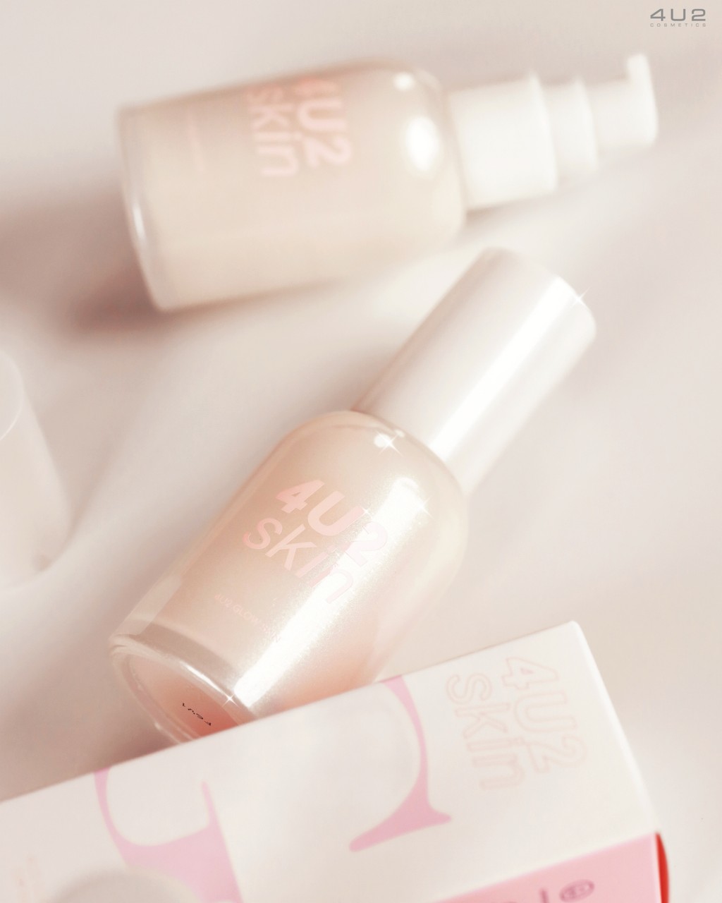 Primer GLOW 4U2 SKIN SPF50 PA++++-Gold Sunscreen Bright White Long ...