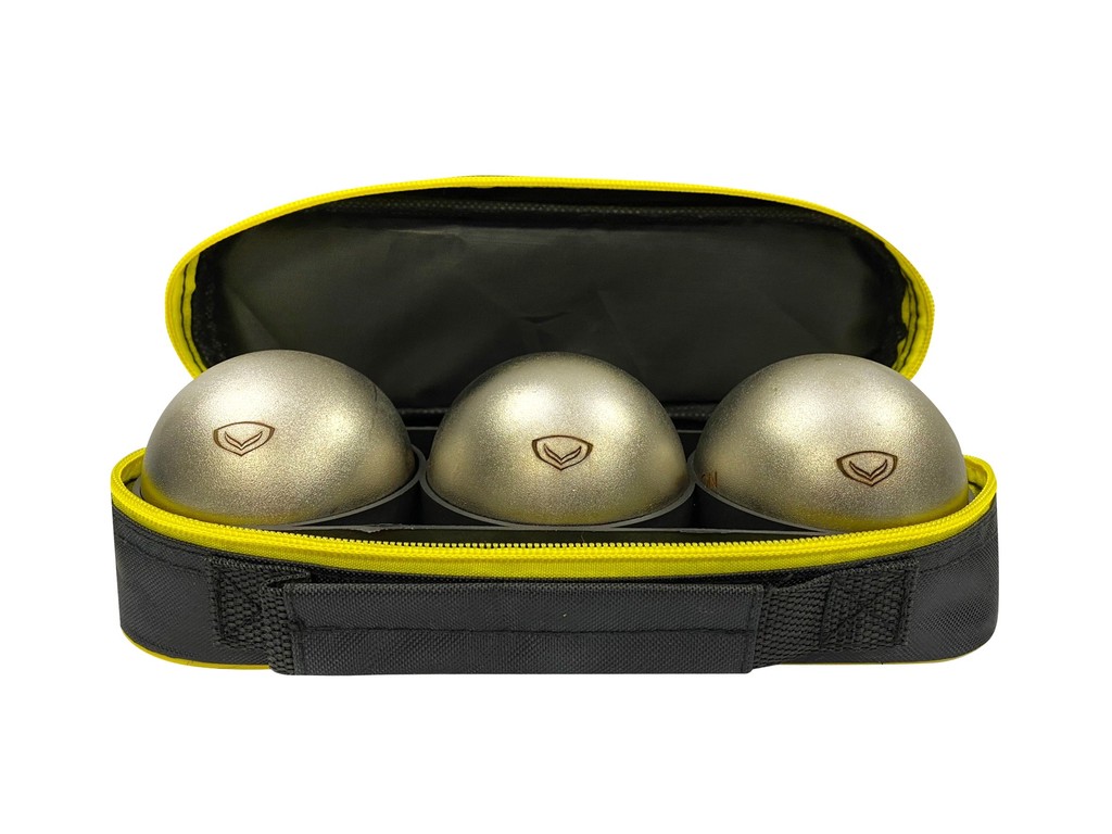 GRAND SPORT Petanque Ball CANNON GOLD Model Set Of 3 Balls Code: 376111 ...
