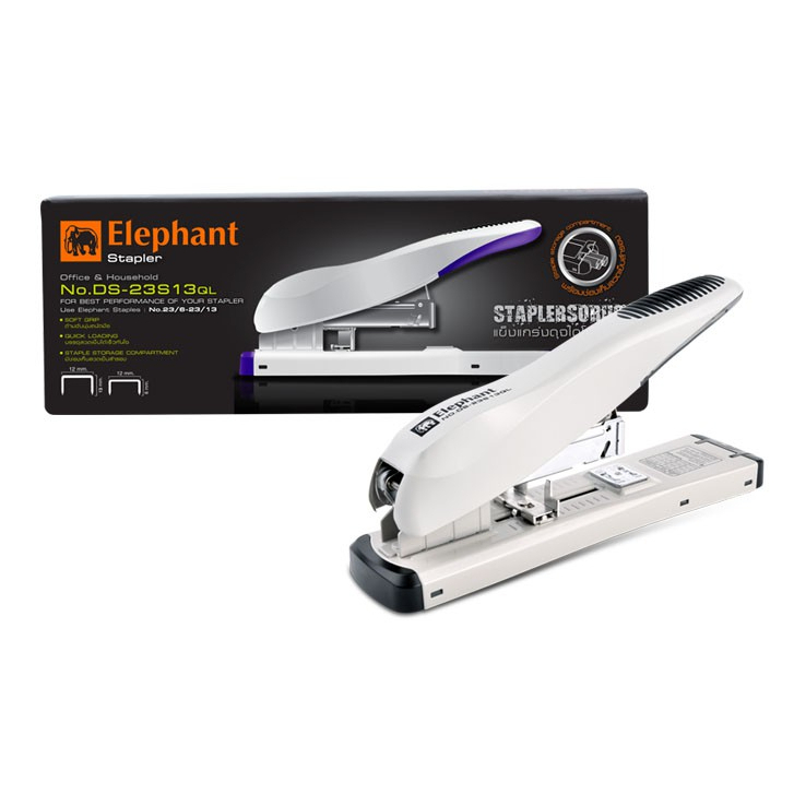 Elephant Stapler For Heavy Duty No.DS23S13 QL 1 Unit (Assorted Colors ...