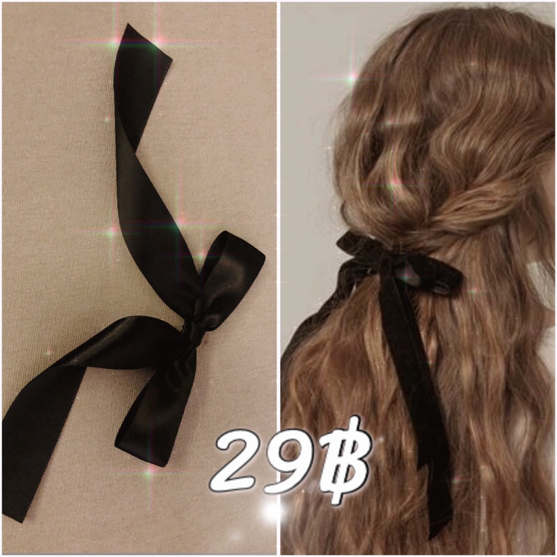 Classic Hair Bow In Black | Shopee Malaysia