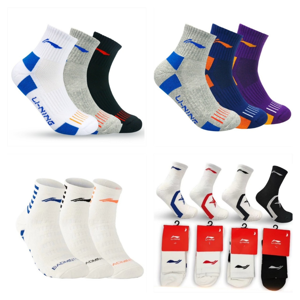 Lining Brand Badminton Tennis Sport Socks | Shopee Malaysia