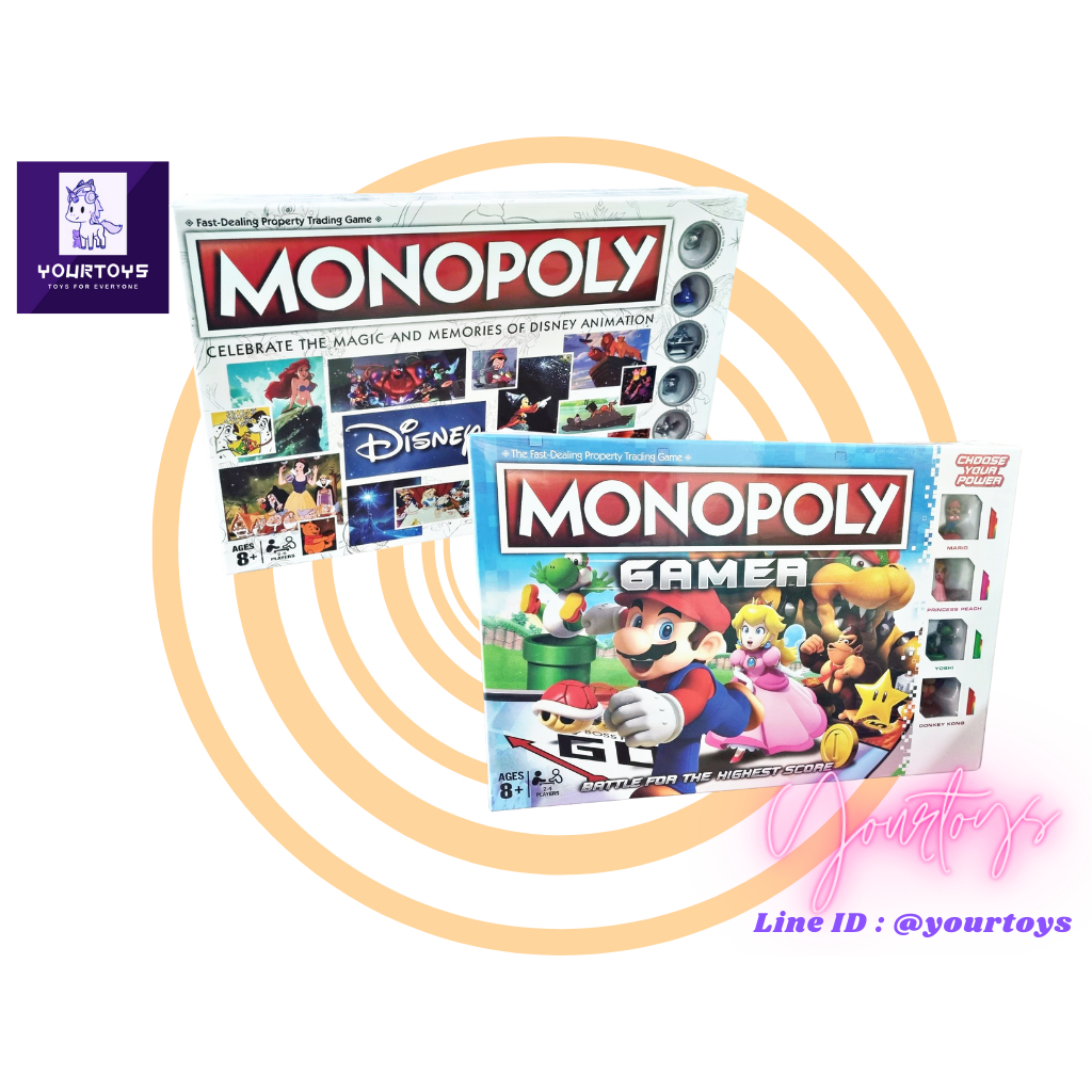 Monopoly Game :Mario/Disney Animation Edition-Snow White Fantasia ...
