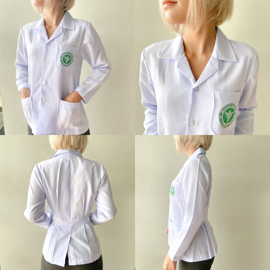 Health Lab Coat Long Sleeve Lapel | Shopee Malaysia