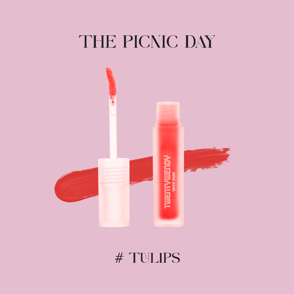 Twentywndy Soft Tint Tulips Tinted Lip Bright Pink Easy To Apply Not