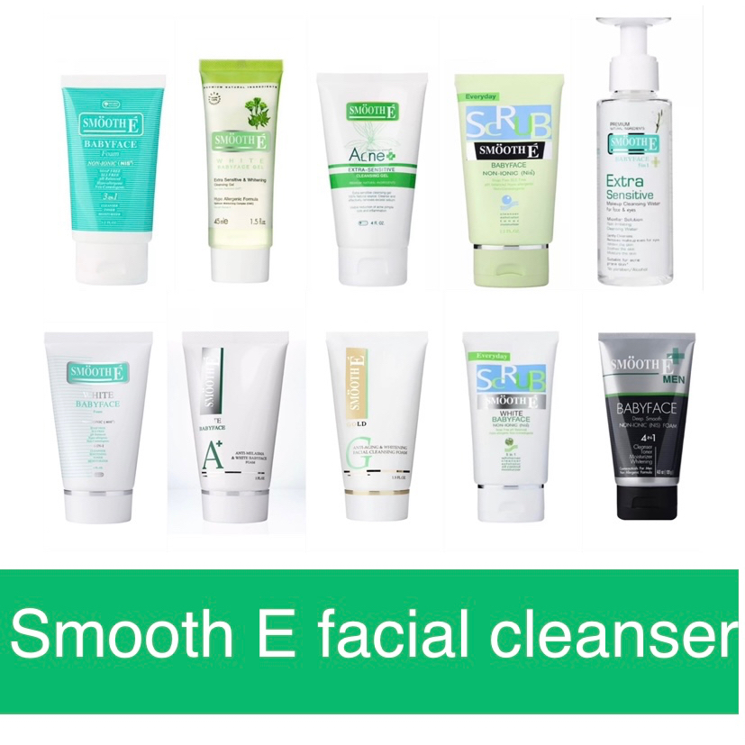 Smooth E Babyface foam facial cleanser cleansing Gel Baby Face Without ...