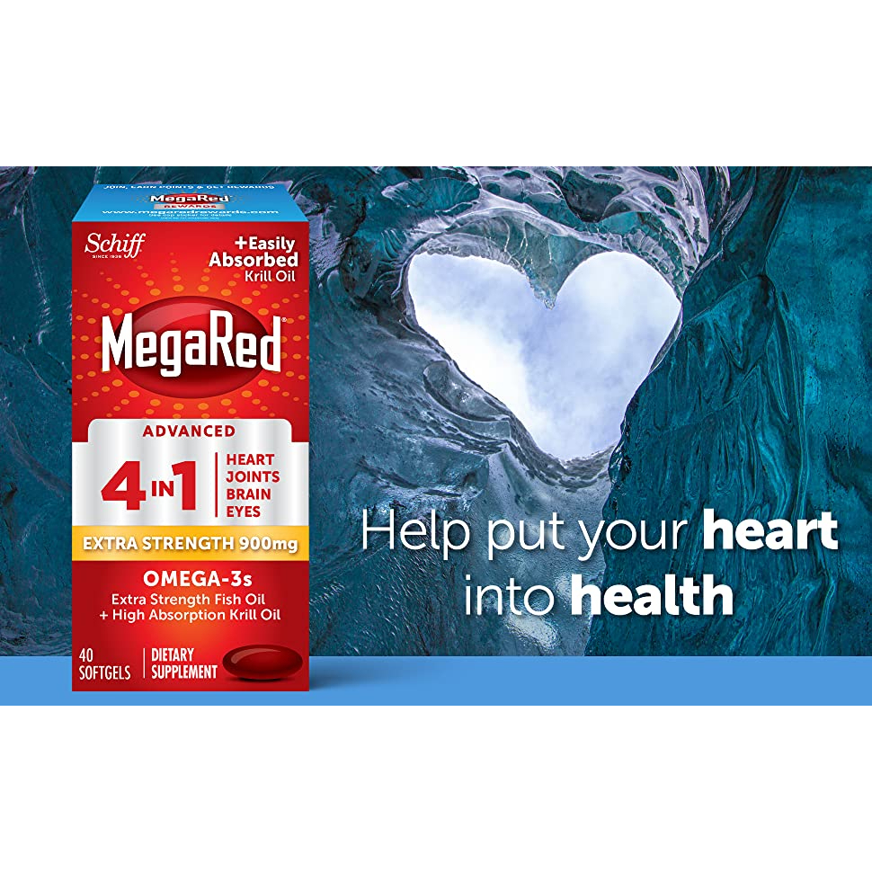 Omega-3 Fish Oil Concentrate 900mg Schiff MegaRed Advanced 4 In 1 Omega ...