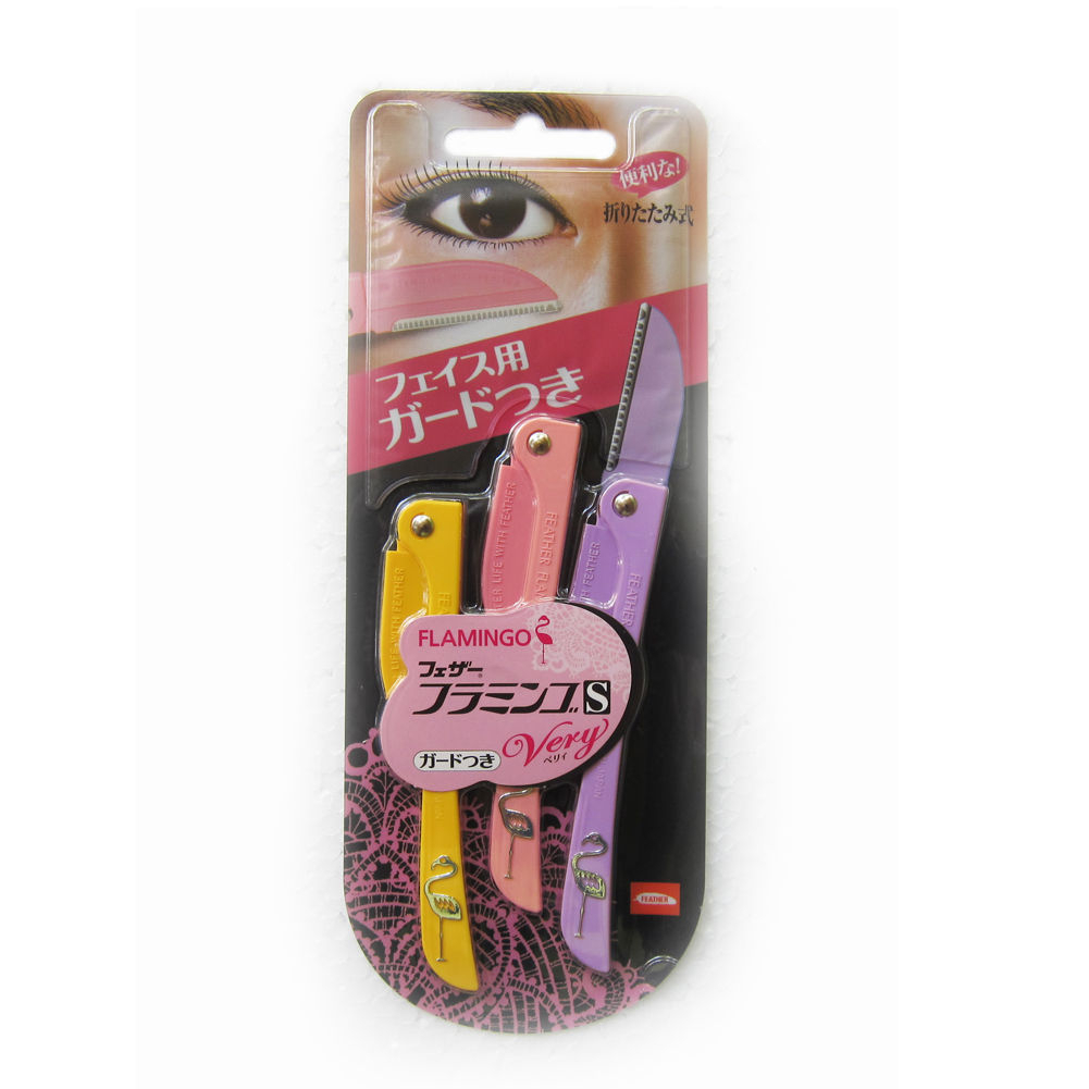 Ton Boon-Feather Flamingo And Painy Razor For Shaving Face Eyebrows ...