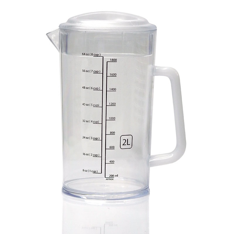 Water Jug Measuring With Scale Volume 1.2 And 2 Liters With Lid ...