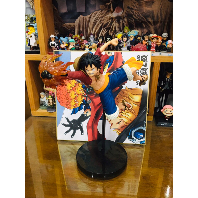 (BWFC) Authentic 1 Luffy Fire Punch Ichiban Kuji Gold Cat One piece ...