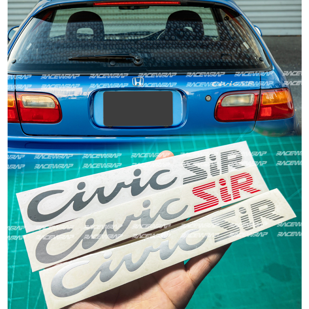 civic sir Sticker Used To Attach honda eg 3 Door Stickers For 3 Outer ...