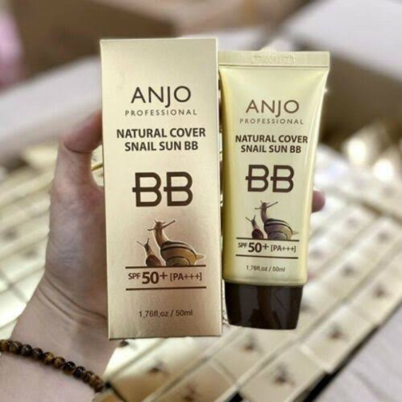 ANJO Natural Cover Snail Sun BB Cream SPF 50 + PA +++ 50ml. | Shopee Malaysia