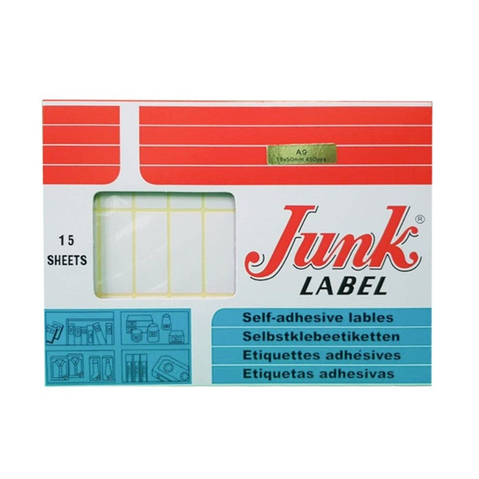 Junk Label (Jump) Sticker Amount 15 Sheets/Box Various Sizes | Shopee ...
