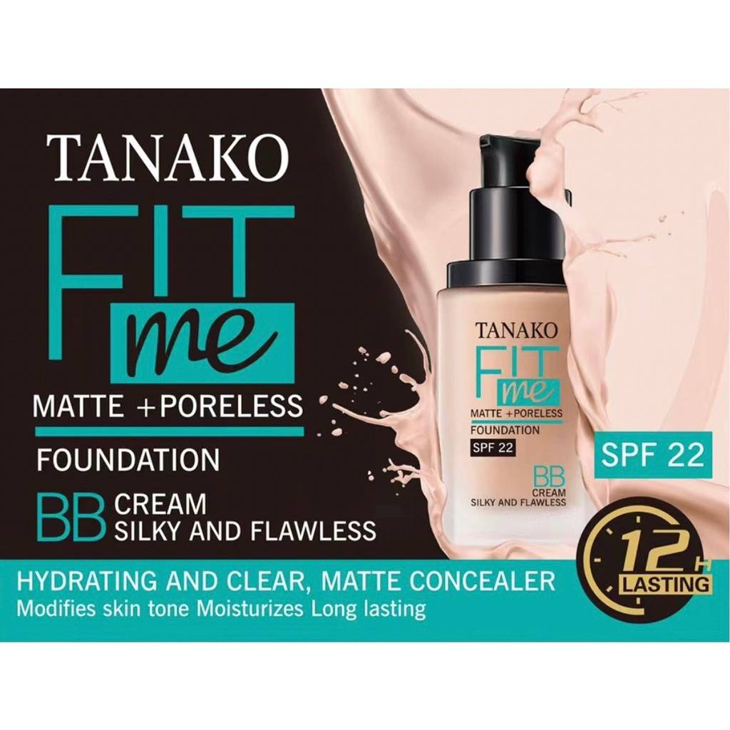 Tanako FIT ME Makeup Foundation Matte Texture Long-Lasting Skin SPF35 ...
