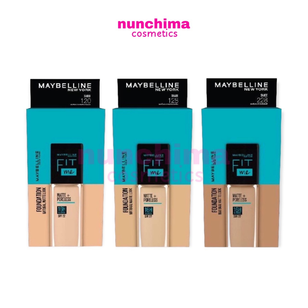 New (1 Box = 6 Sachets) FIT ME MATTE + PORELESS LIQUID FOUNDATION ...