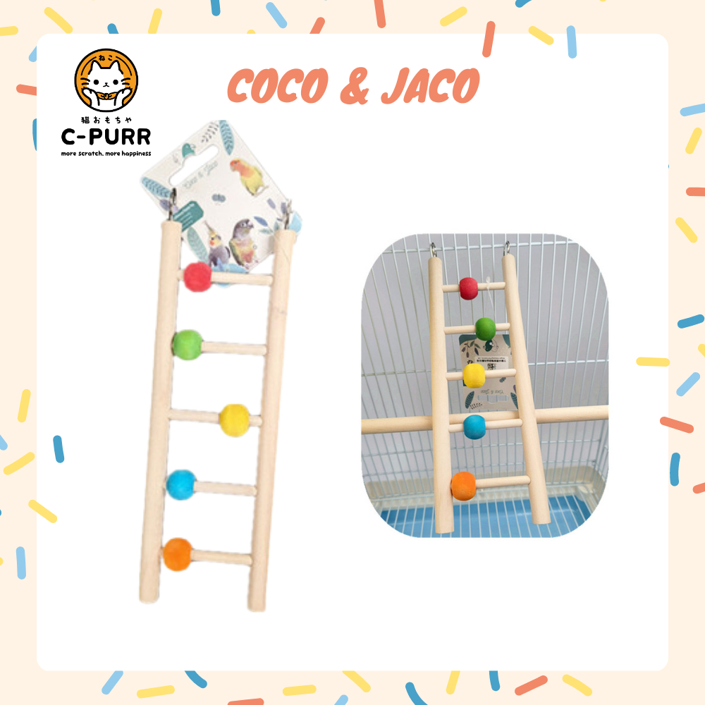 Coco & Jaco Bird Ladder Lozenge Wooden | Shopee Malaysia