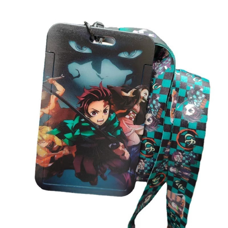 Card Frame + Lanyard Cartoon Holder Cute Pattern Employee Id Student ...