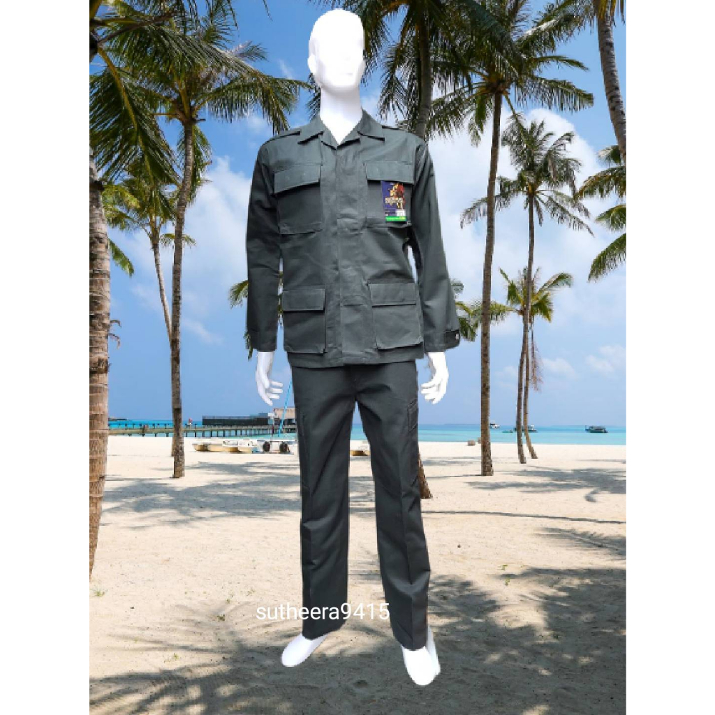 Military Training Uniform West Standard Type (Shirt + Pants). | Shopee ...