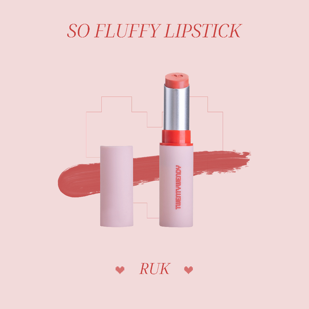 Twentywndy| So Fluffy Lipstick-RUK Velvet Lip Color A Little Orange ...