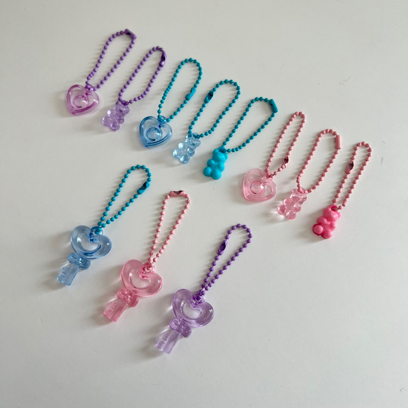 Fish Egg Chain Keychain Heart Pendant Gummy Bear Haribo Is A Work Of ...