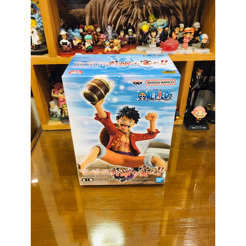 (Bandai Namco) Authentic 1 Luffy Holding Beer Mug Gold Cat One piece ...