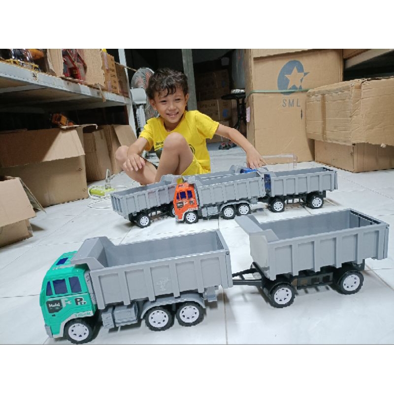 Tipper Car Toy 10 Wheel Bus Ten 10 Handle Trolley | Shopee Malaysia