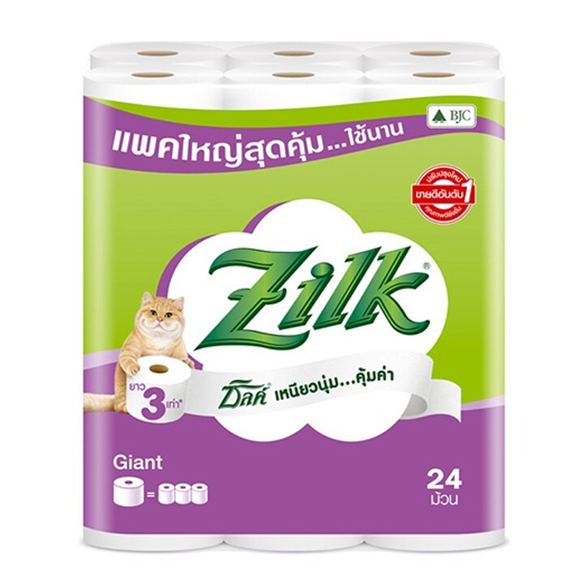 Silk GIANT Roll TISSUE 24 ROLLS ZILK TOILET 24 | Shopee Malaysia