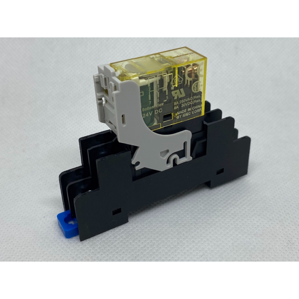 Relay With Socket IDEC RJ1S-CL-D24 SJ1S-05B 24VDC 12A | Shopee Malaysia