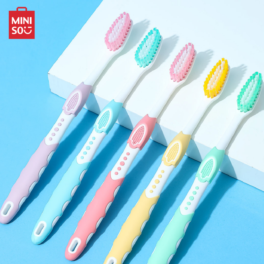 Miniso Toothbrush Set 5 Pieces Great Value | Shopee Malaysia