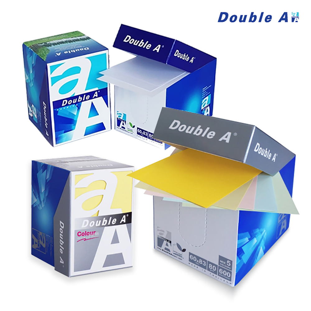 Double A Mini Box Pastel Note Paper Size 6 x 8.3 Cm. 80 Gsm 600 Sheets ...