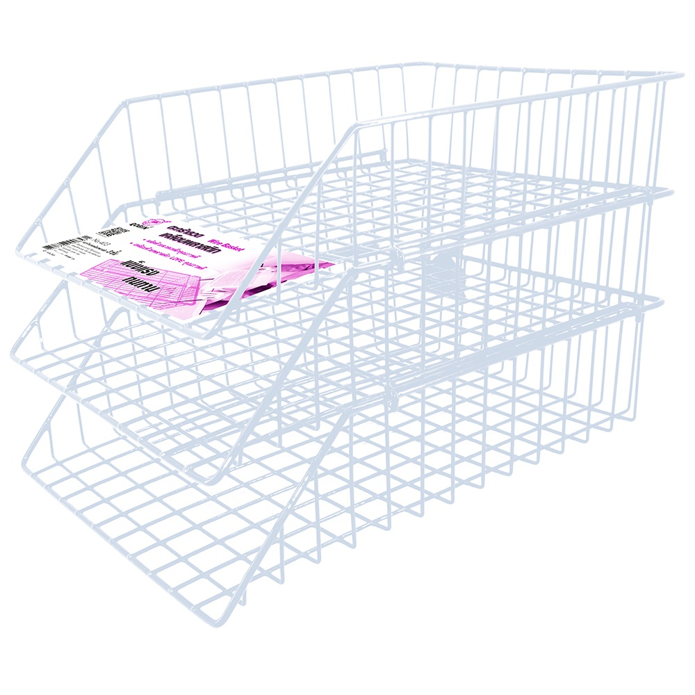 Robin Document Tray 3 Tier Plastic Coated Wire Basket No.403 | Shopee ...