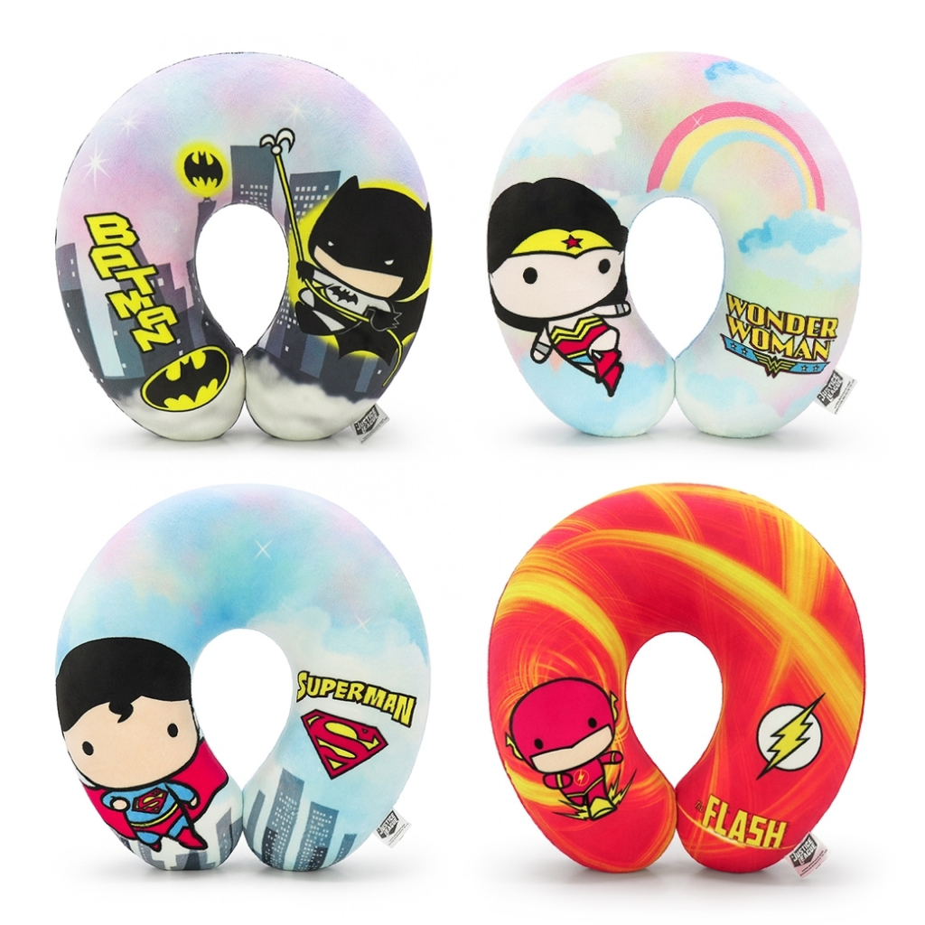 DC Comics Neck Pillow the flash/wonder woman/batman/superman: Chibi ...