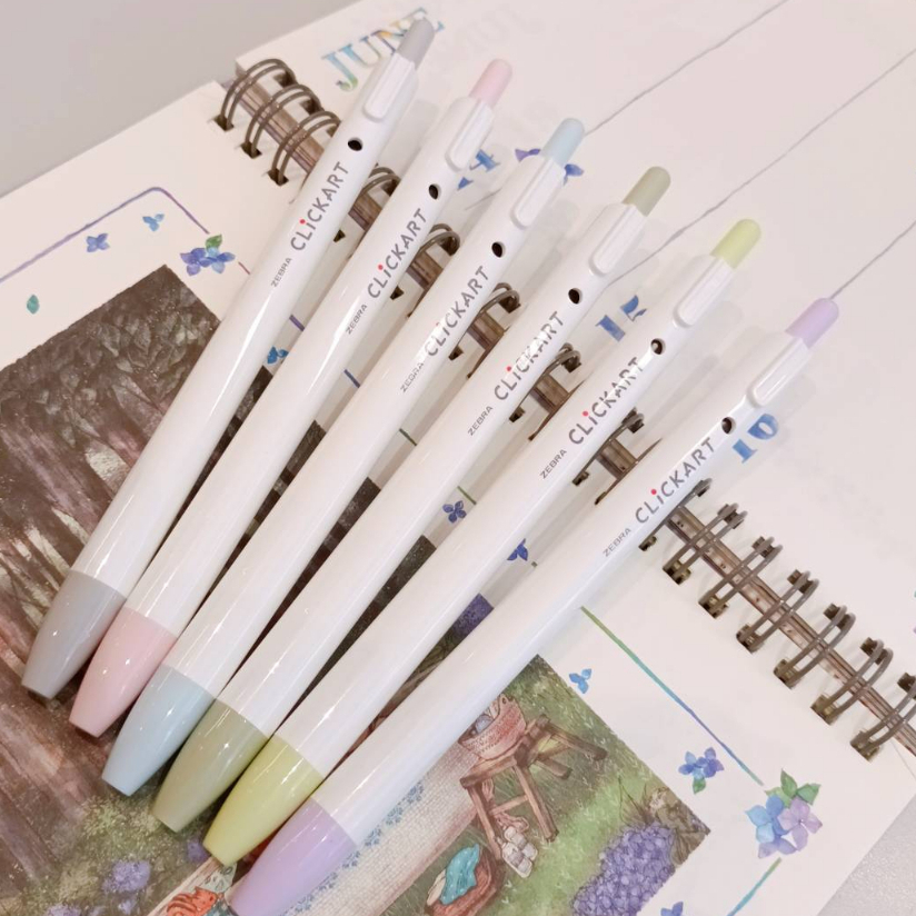 Zebra ClickArt Push Tip Magic Pen-Pastel (Imported From Japan) | Shopee ...