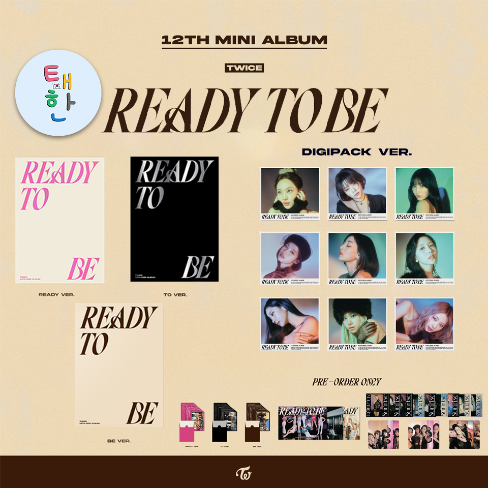 [TWICE] 12TH MINI ALBUM [READY TO BE] PHOTOBOOK/DIGIPACK VER.(+Free ...