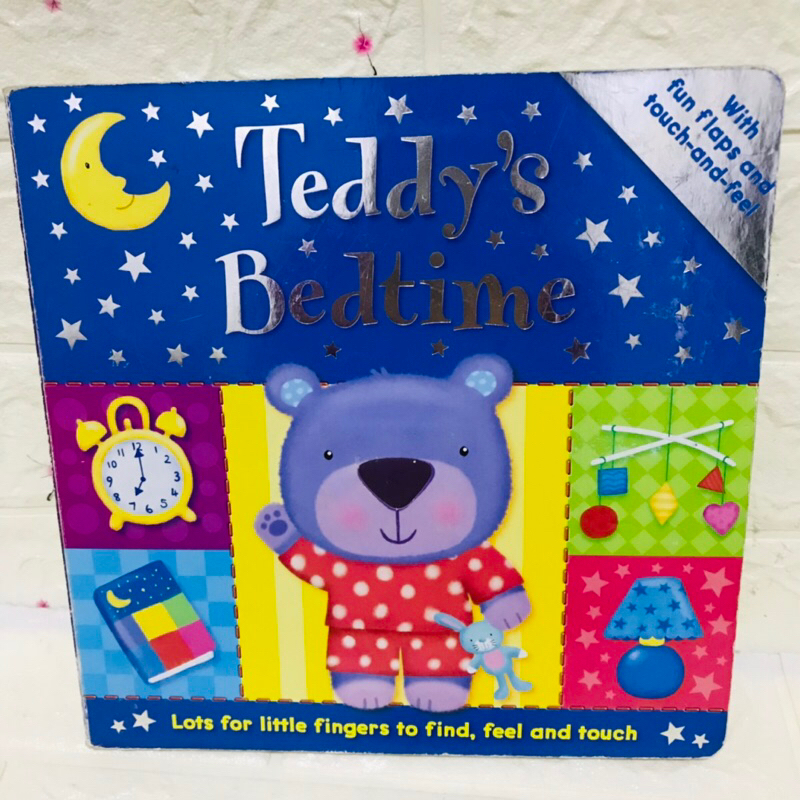 Teddy's Bedtime With fun flaps and touchy-feely (board book) | Shopee ...